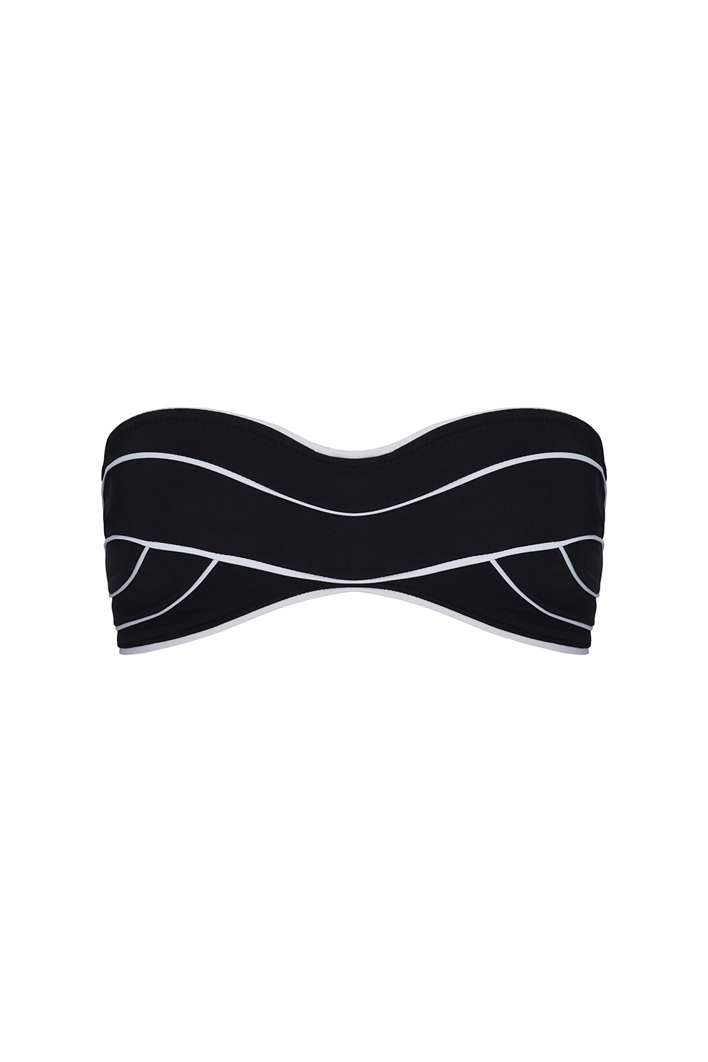 sculpting deco top in black and white compression – tropic of c